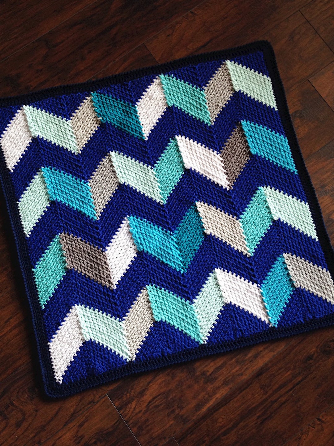 CHEVRON BLANKET Crochet/baby Blanket Pattern/popular Crochet Baby ...