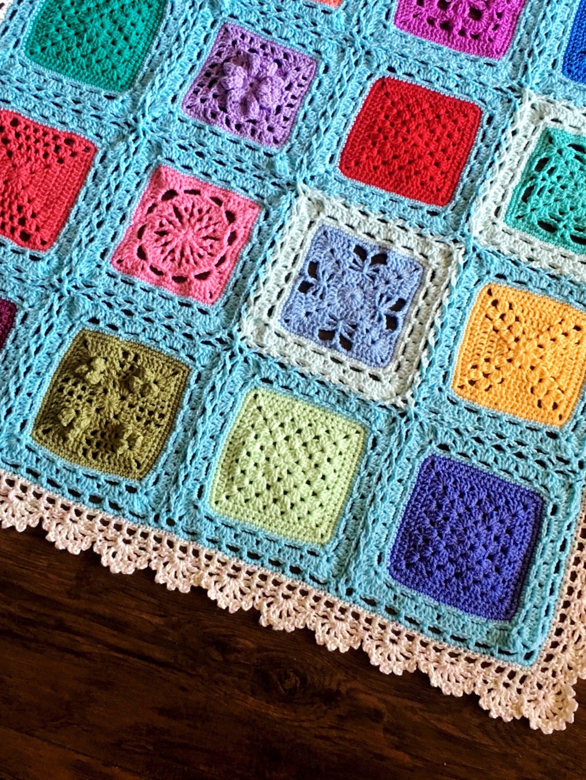 Celtic Lace Join PATTERN PDF Joining Granny Squares Tutorial - Etsy