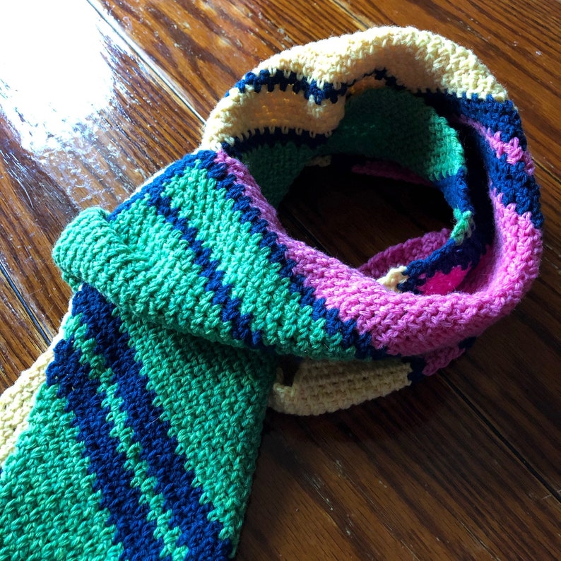 MODERN SCARF PATTERN crochet pattern/crochet scarf/easy | Etsy