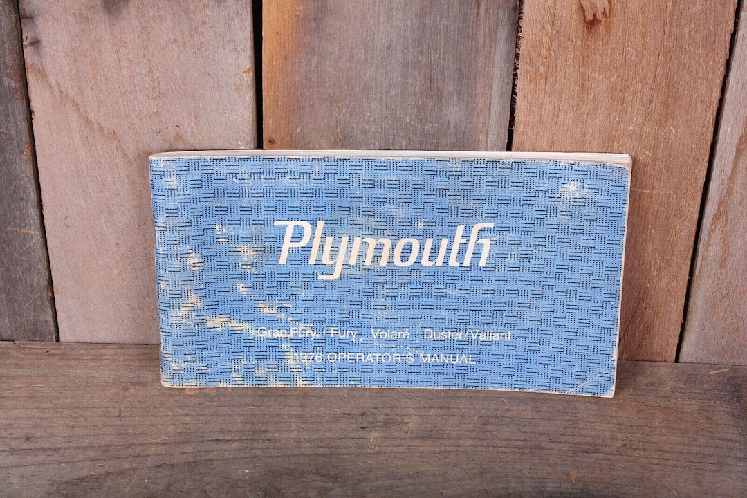 1976 Plymouth Gran Fury Volare Duster Valiant Factory Owner's Manual ...