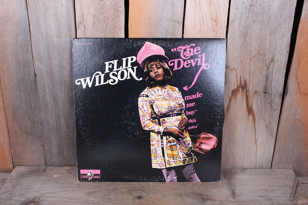 1970 Flip Wilson Comedy Album: the Devil Made Me Buy This Dress Vinyl ...