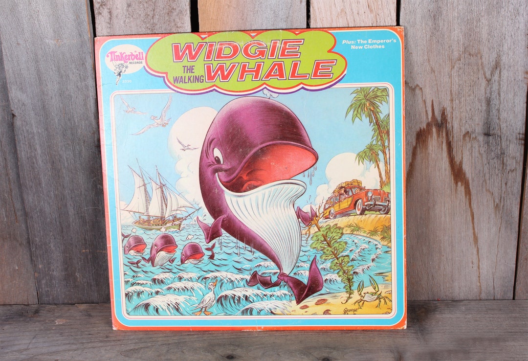 Vintage Children's Record Widgie the Walking Whale Tinkerbell Records ...