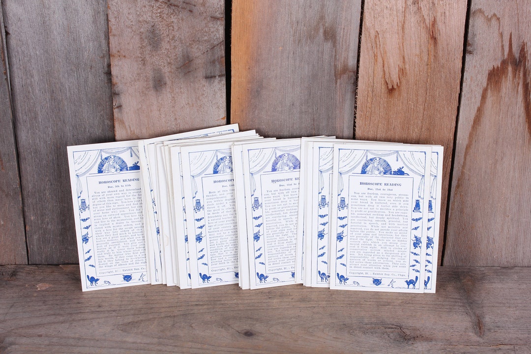 1955 Tarot Gypsy Card Reader Machine Fortune Cards Large Exhibit Supply ...