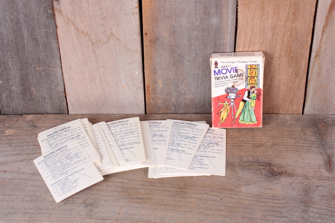 Vintage 1984 Professor Hoyle Movie Trivia Series 1 Card Party Game in ...