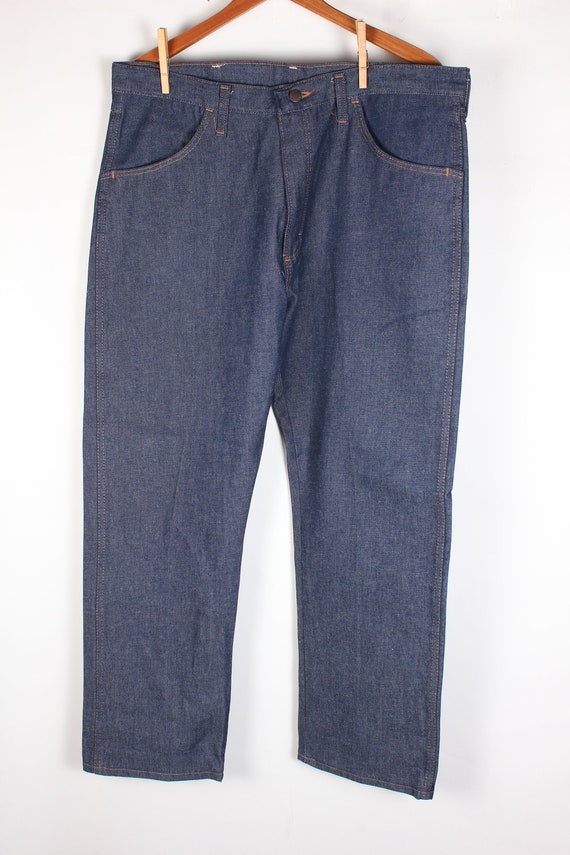 Vintage Rustler Brand NOS Men's Dark Denim Work Wear … - Gem