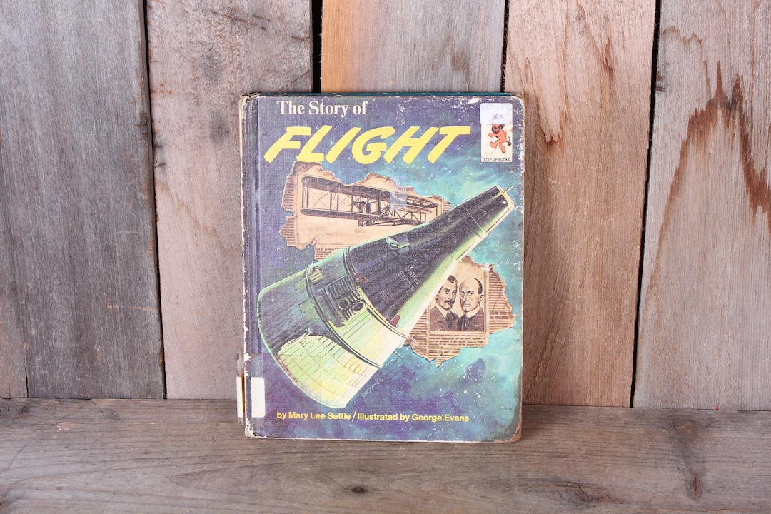 1967 the Story of Flight Illustrated Mid Century Children's Book Non ...