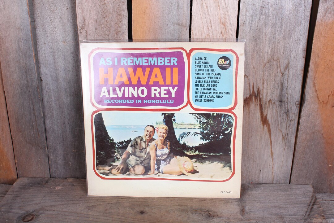 1962 Alvino Rey as I Remember Hawaii Tropical Tiki Vinyl Record LP ...