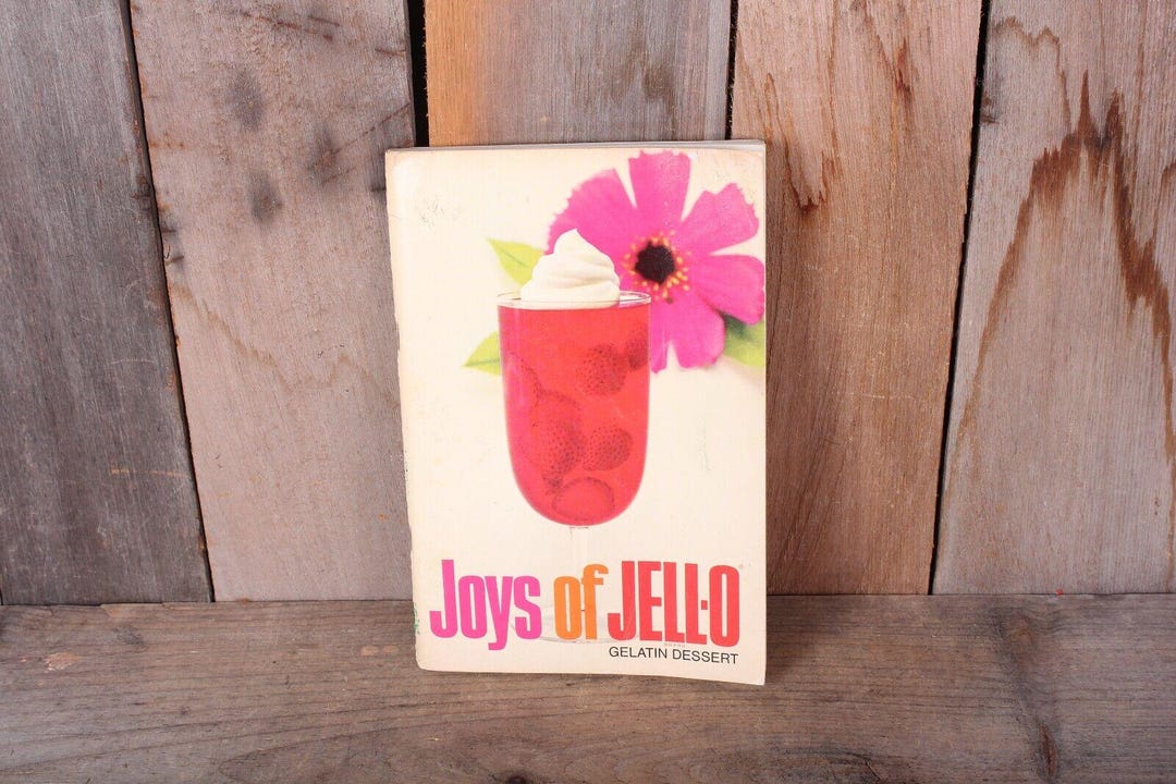 Vintage JOYS OF JELL-O Jello Gelatin Dessert Cookbook 1970s Ephemera ...