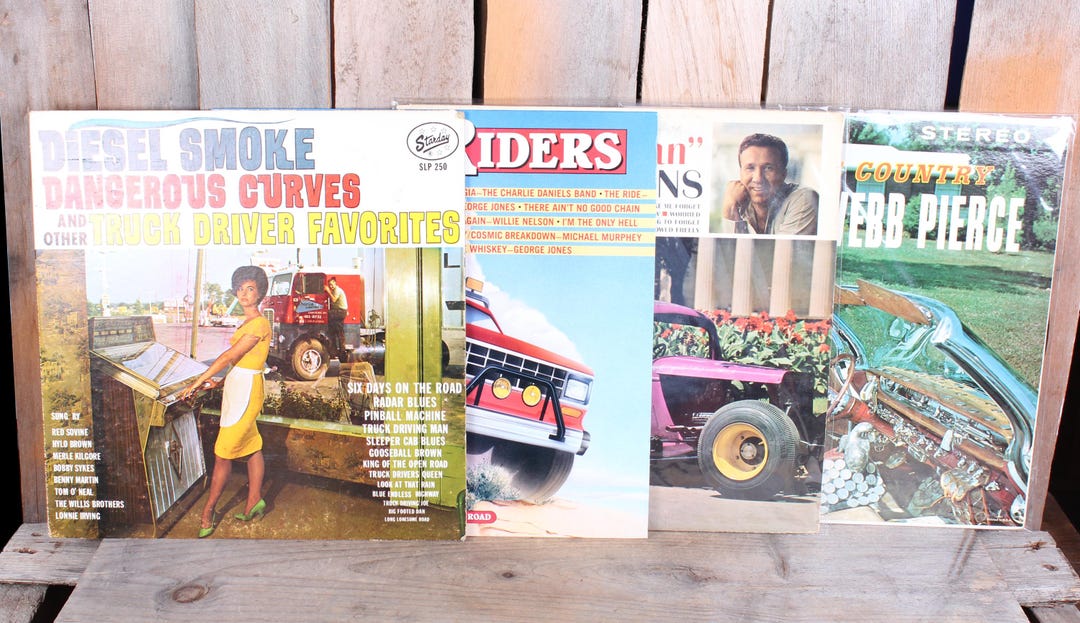 Vintage 1960s Country Western Records Lot: Pierce, Robbins, Rough ...