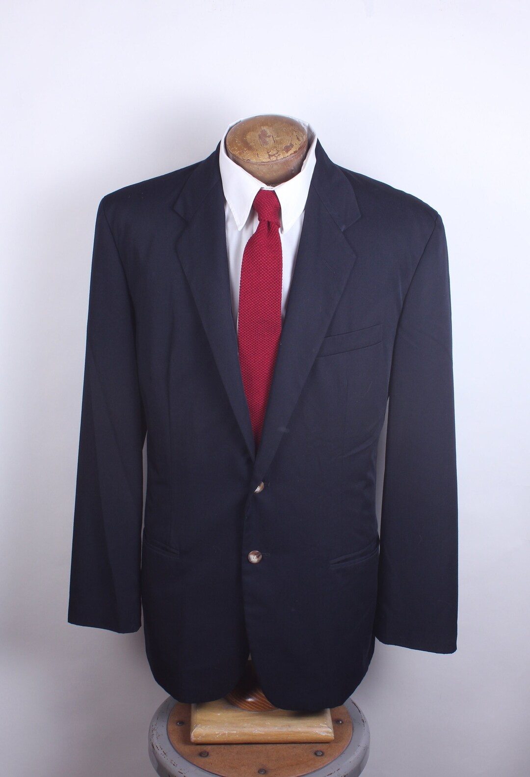 Vintage Navy Dress Blazer Structure Brand Rayon Size M 36R - Etsy