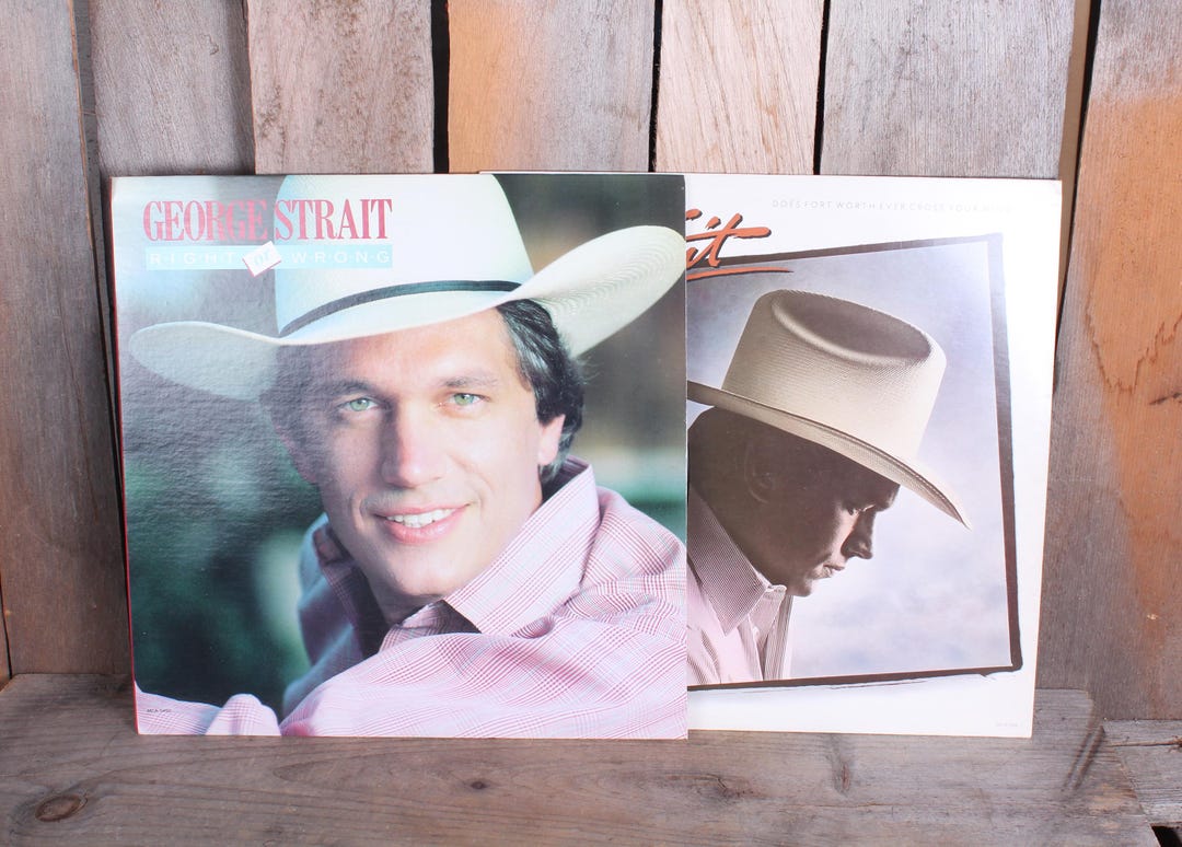 Pair Vintage George Strait Country Western Records Vinyl Lps - Etsy
