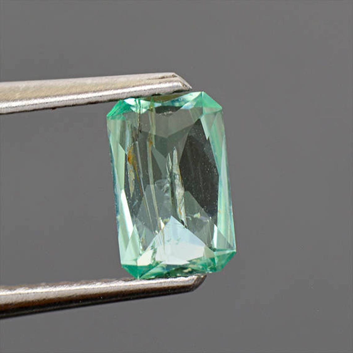 Nice Mint Green Emerald Gemstone From Colombia 0.76 Cts. | Etsy