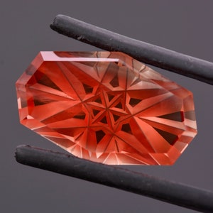 Exquisite Red Sunstone Gem From Oregon, 12.11 Cts., 21x13 Mm., Fantasy ...