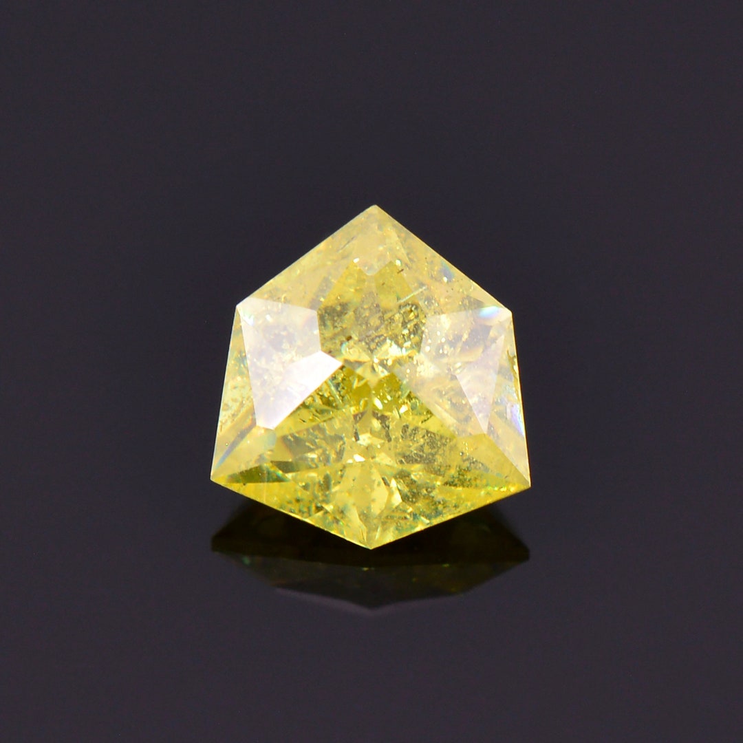 Rare Brilliant Yellow Sphalerite From Spain, 0.74 Cts., 5 Mm., Trillion Shape - Etsy