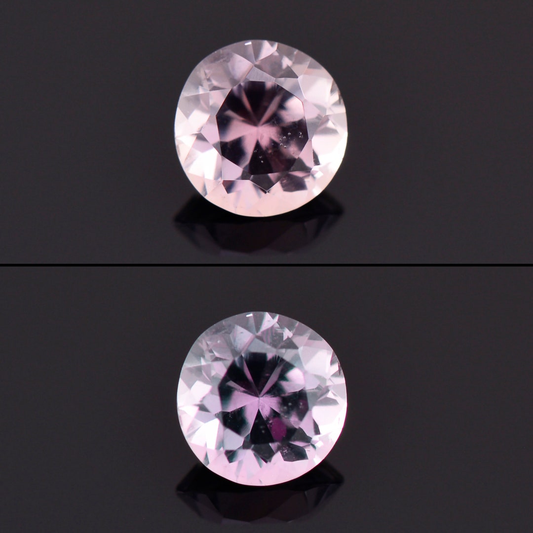 Rare Pink Color Shift Sapphire Gemstone From Montana 0.87 Cts., 5.5 Mm ...