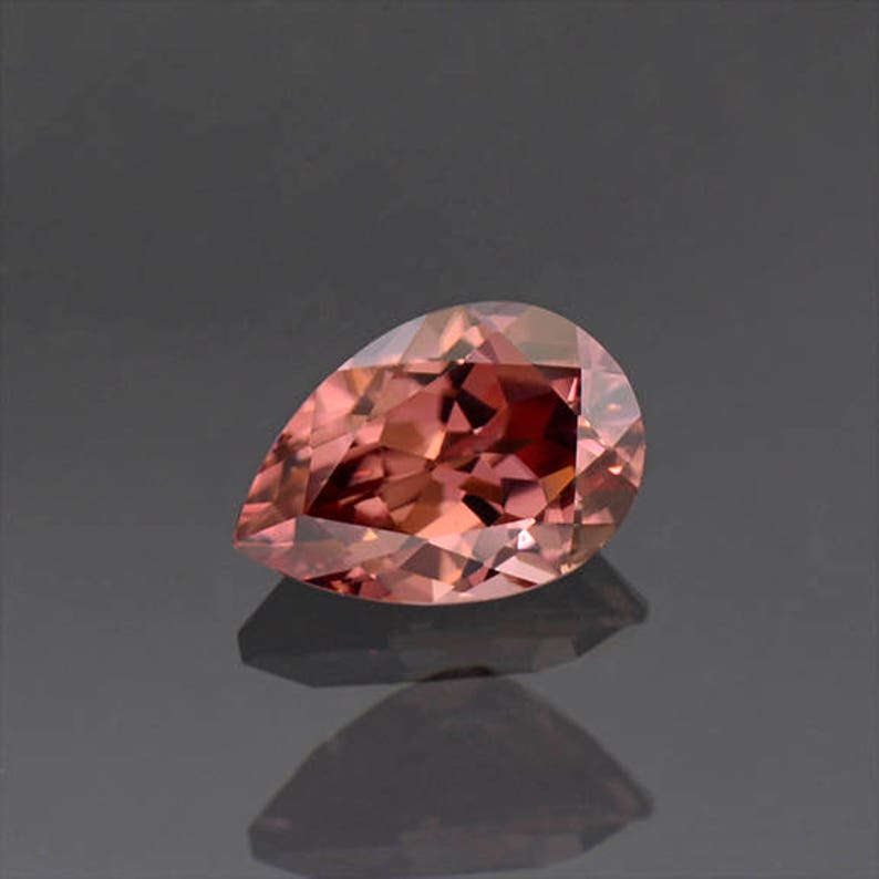 Excellent Pink Champagne Zircon Gemstone from Tanzania 2.15 | Etsy