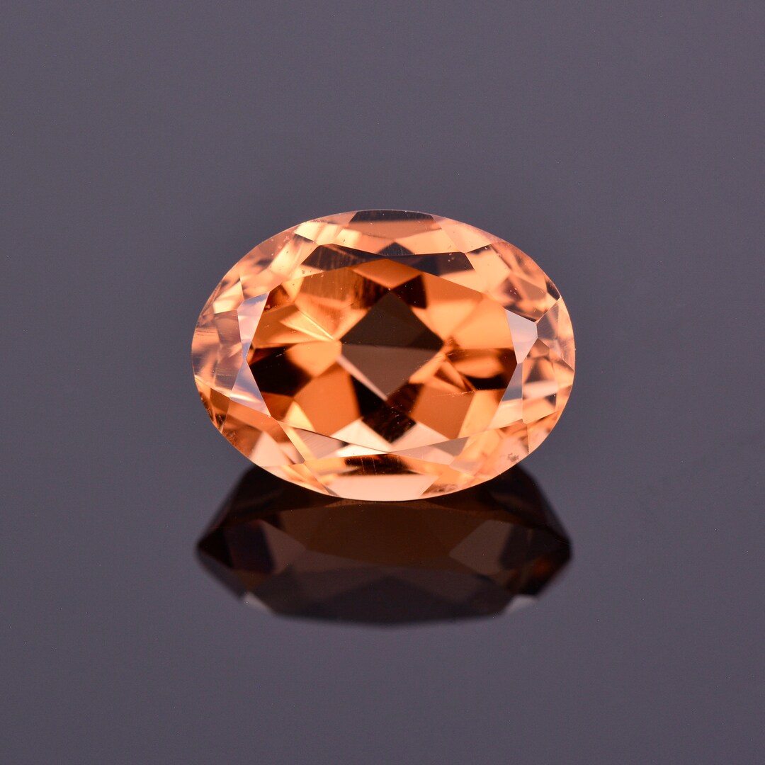 Stunning Bright Orange Topaz Gemstone From Mexico, 4.71 Cts., 11x8 Mm ...