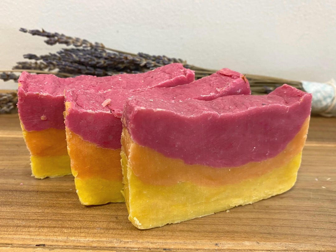 Siesta Sunset Soap: Sarasota Inspired, Layered Colors - Etsy