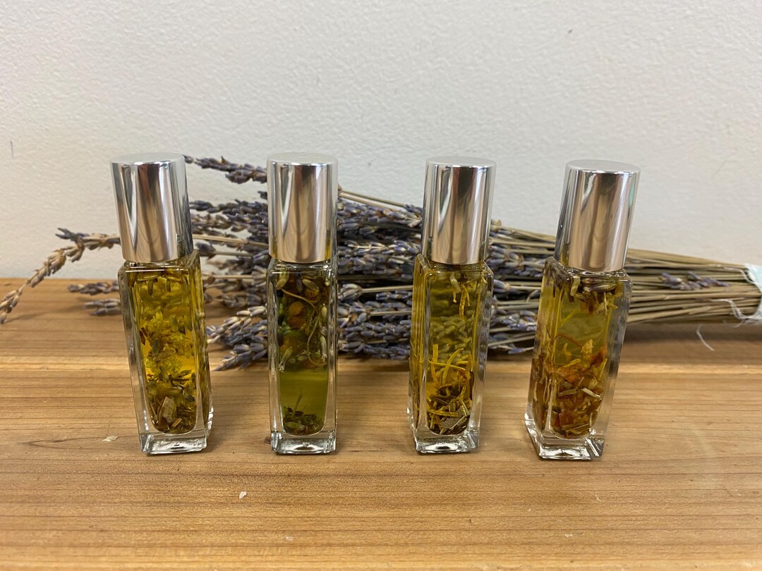 Aroma Roll Ons, a Collection of 4 Different Aromatherapy and Herbal ...