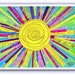 Colorful Sun Art, 8 X 10 Giclee Print, Sun Collage, Wall Art, Whimsical ...