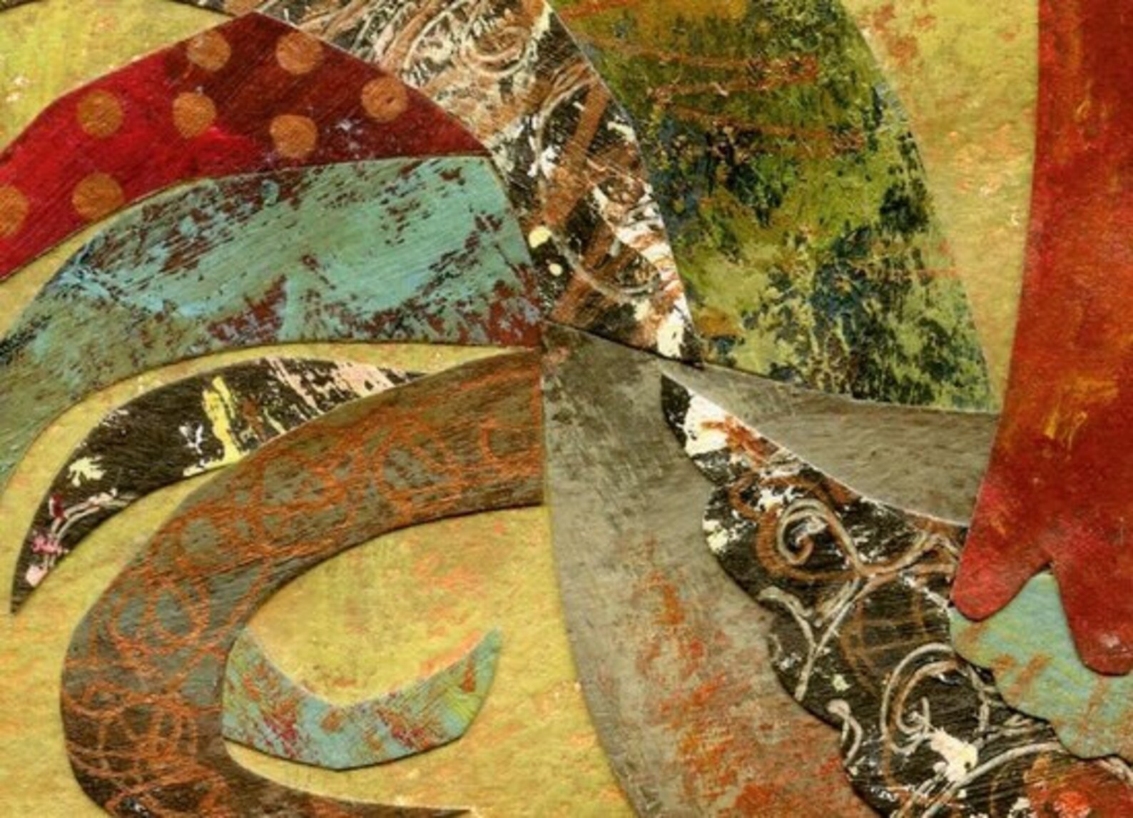 Rooster Collage Art Print, 5 X 7" Giclee, Whimsical Chicken, Kitchen ...