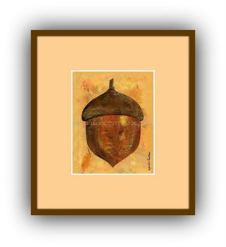 Acorn Art 8 X 10 Giclee Print Fall Art Collage - Etsy