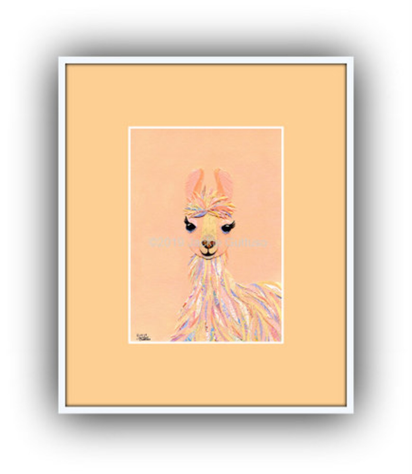 Llama Art Print 5 X 7 Giclee Llama Nursery Wall Art - Etsy UK