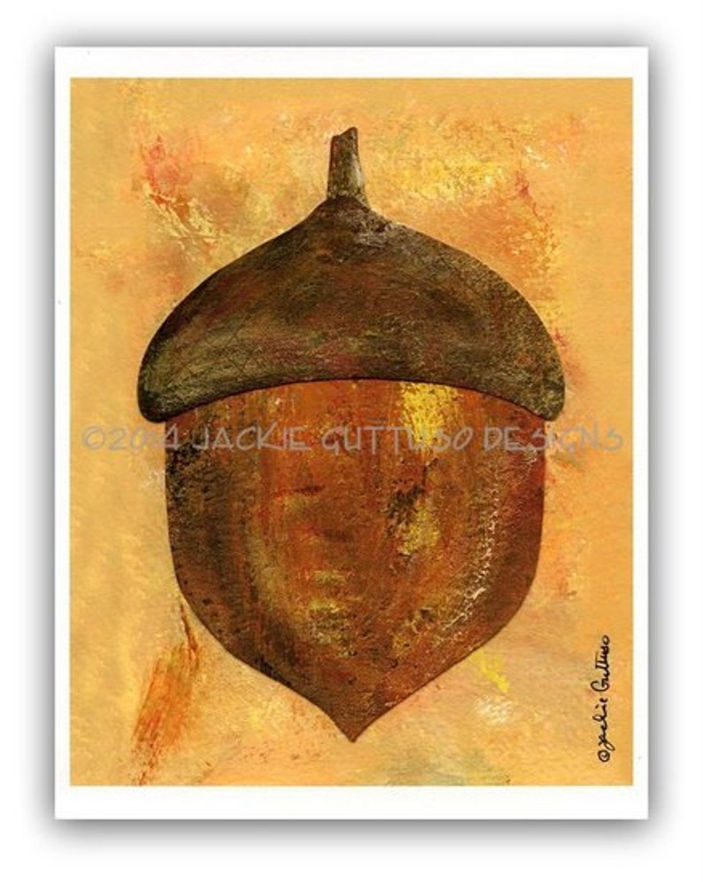 Acorn Art 8 X 10 Giclee Print Fall Art Collage - Etsy