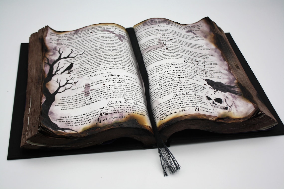Nevermore Book Inspired by Edgar Allan Poe the Raven - Etsy