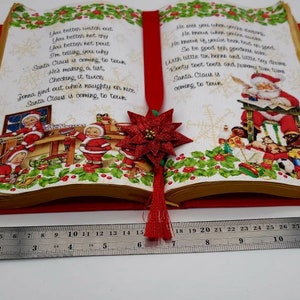 Santa Claus is Coming to Town Display Decor Book - Etsy