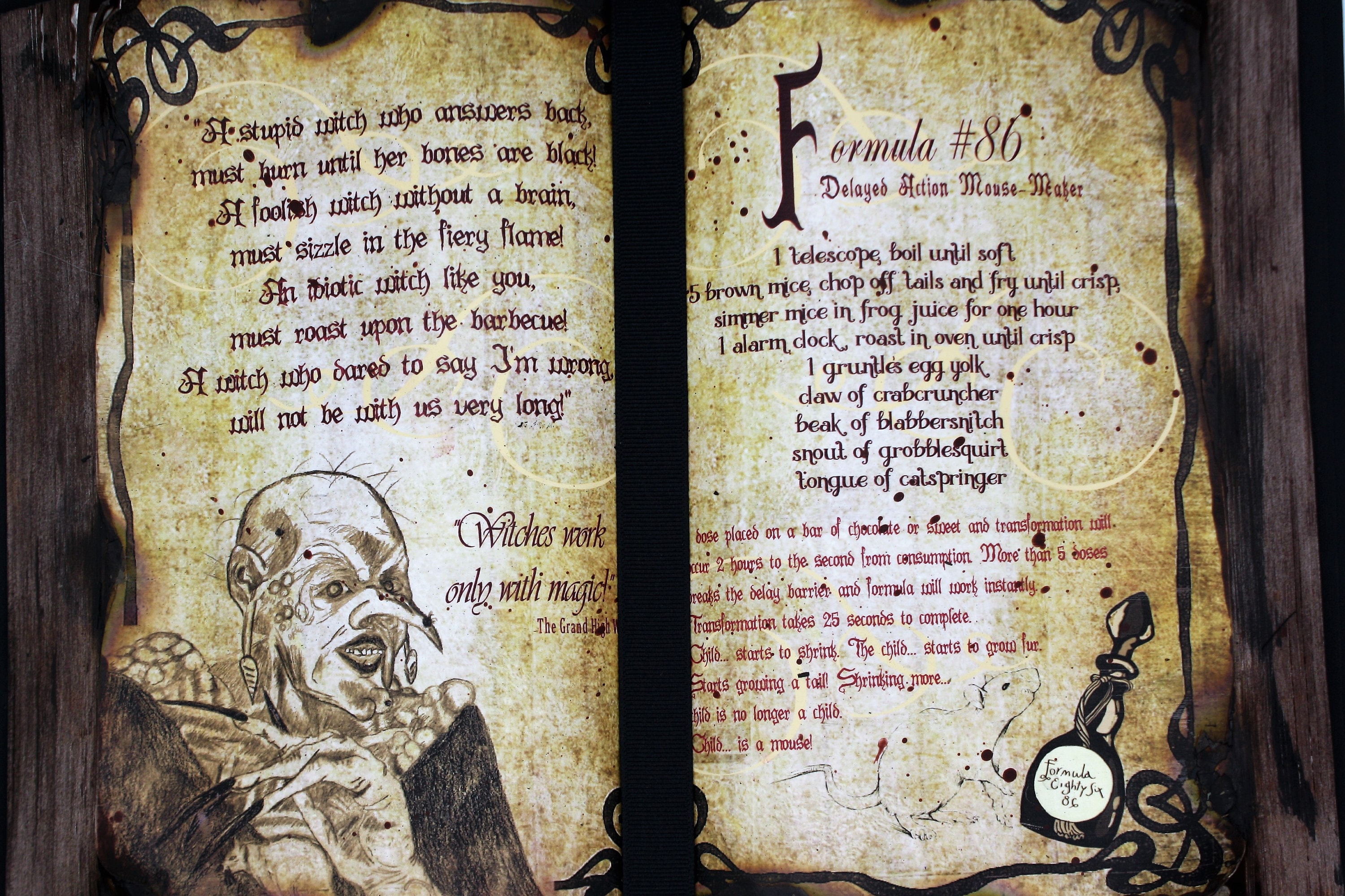 The Grand High Witch Formula 86 Delayed Action Mouse-maker - Etsy Canada