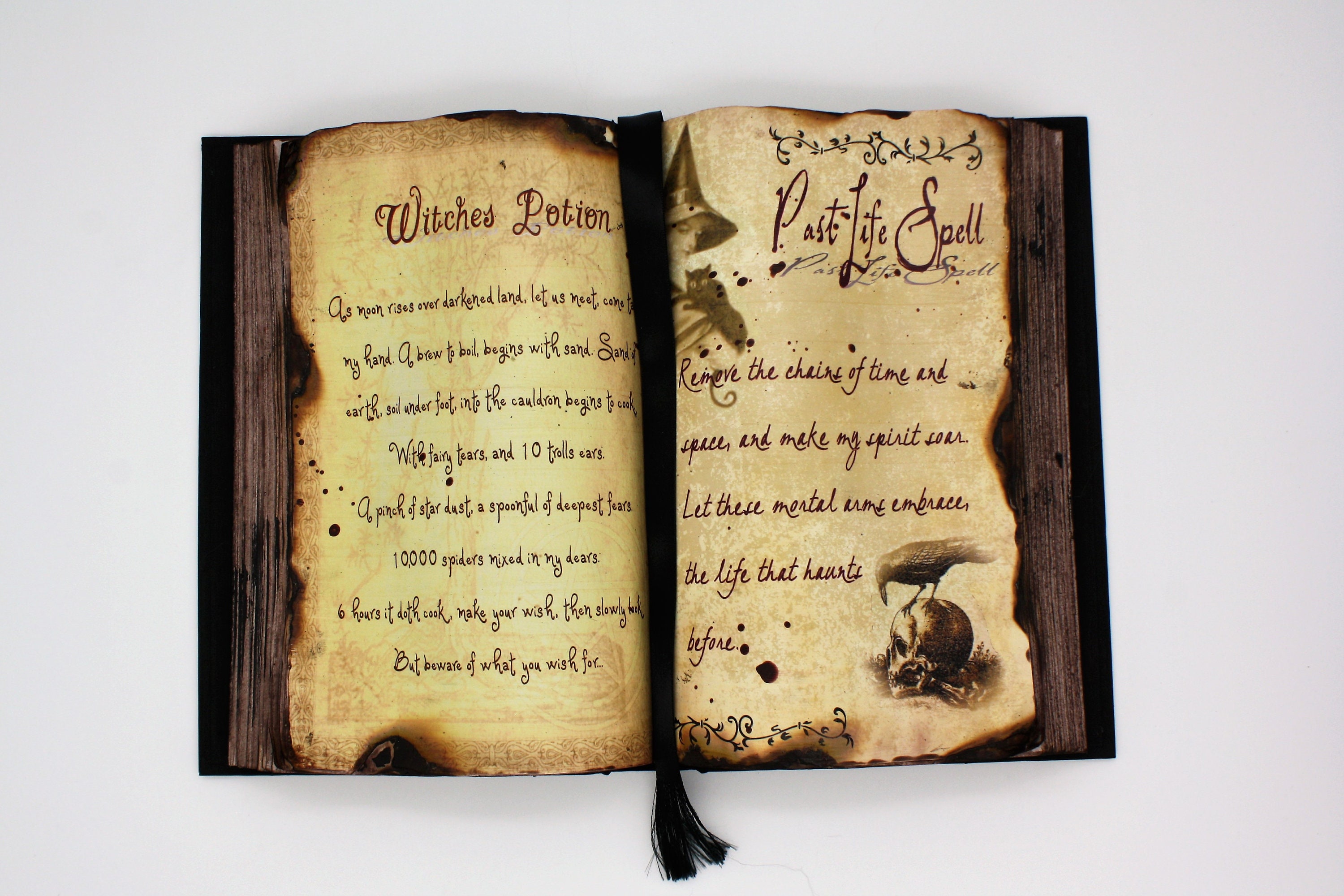 Witches Potion and Past Life Spell Halloween Decor Spell Book - Etsy UK