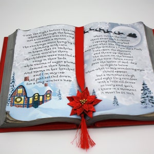 The Night Before Christmas Display Decor Book - Etsy