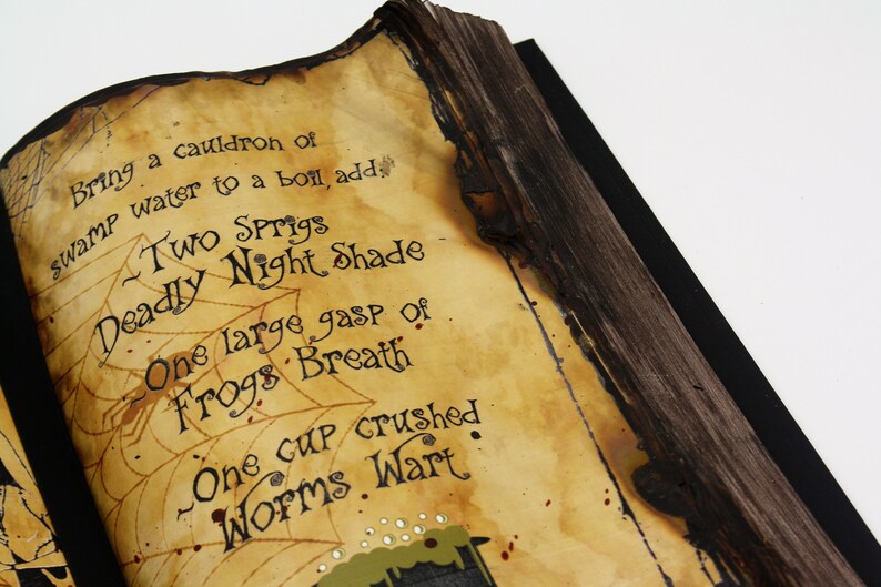 Worms Wart Soup Spell Book Nightmare Before Christmas Inspired - Etsy