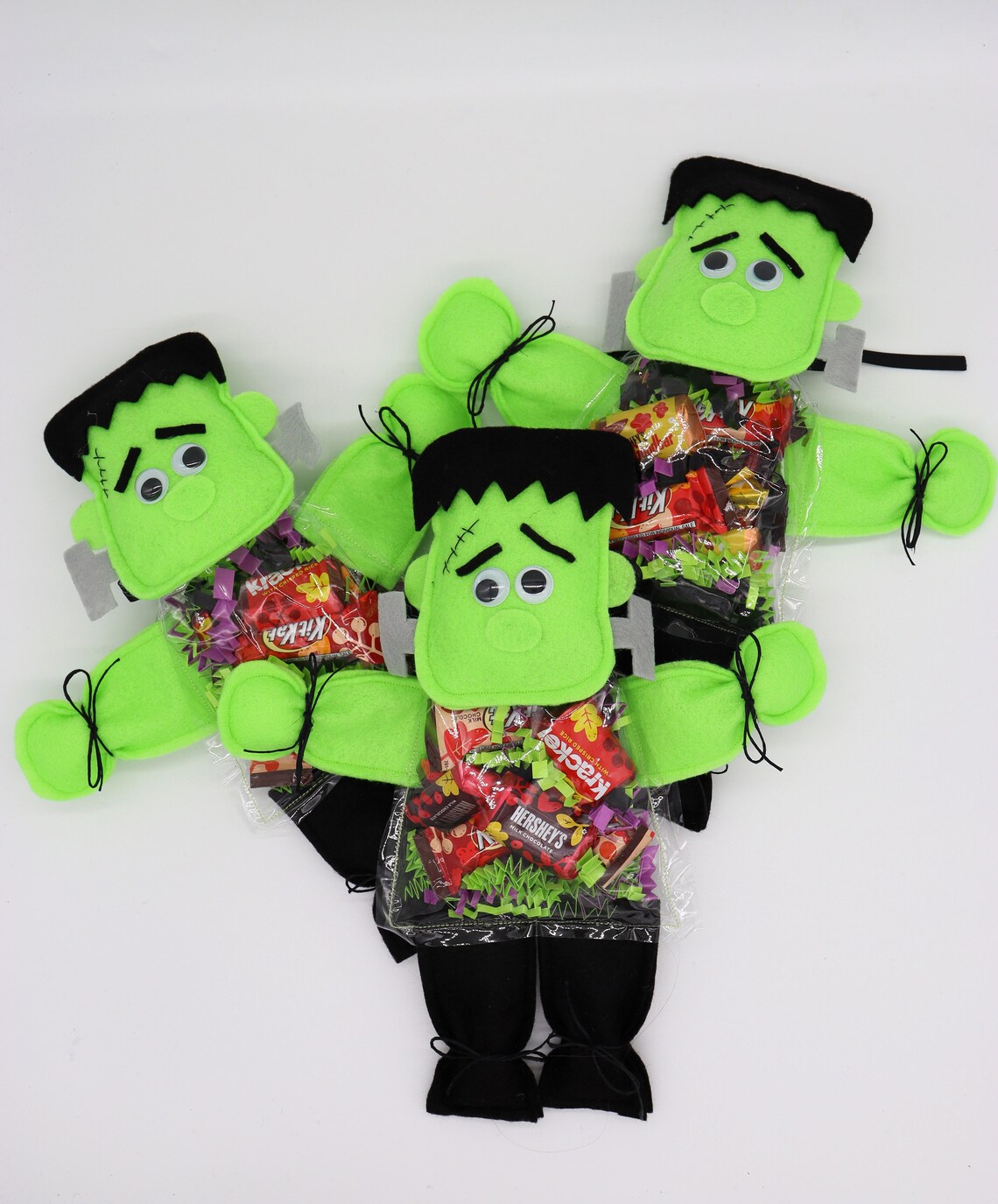 Frankenstein Monster Candy Treat Bags (set of 3) - Etsy