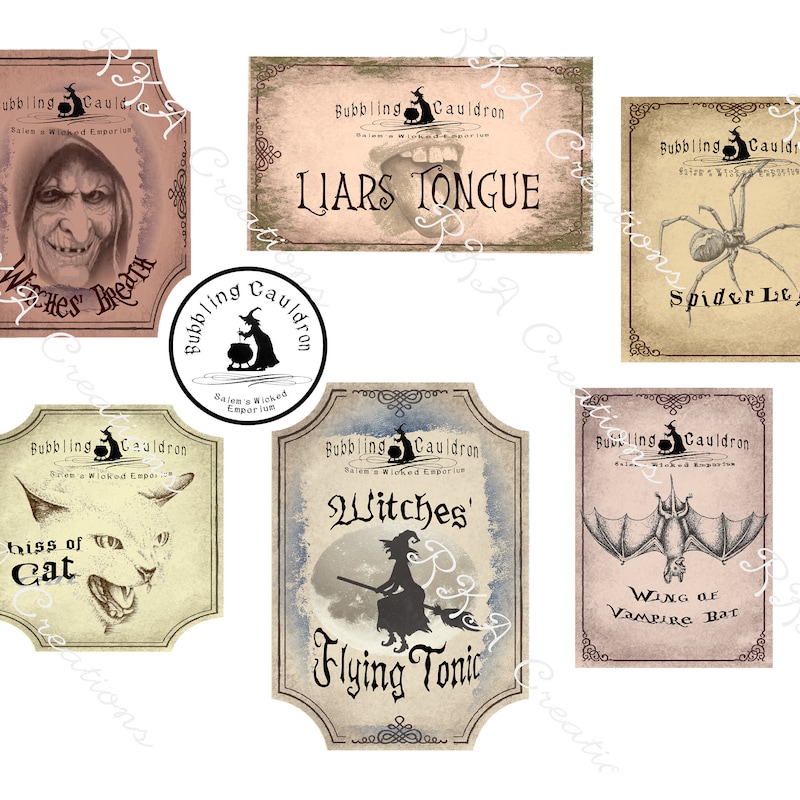Potion Labels - Etsy