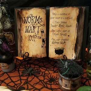 Worms Wart Soup Spell Book Nightmare Before Christmas Inspired - Etsy