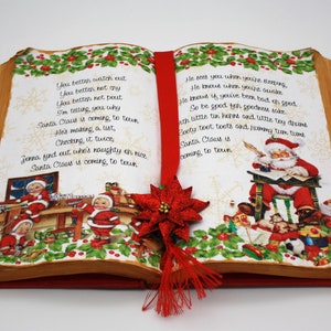 Santa Claus is Coming to Town Display Decor Book - Etsy