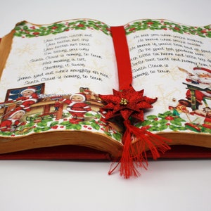 Santa Claus is Coming to Town Display Decor Book - Etsy