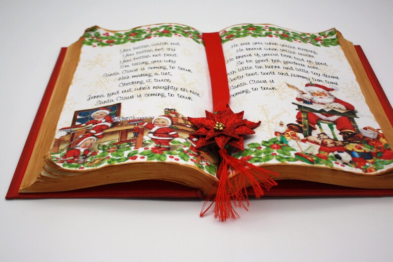Santa Claus is Coming to Town Display Decor Book - Etsy