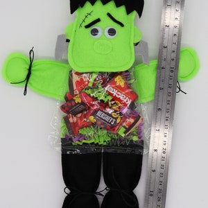 Frankenstein Monster Candy Treat Bags (set of 3) - Etsy