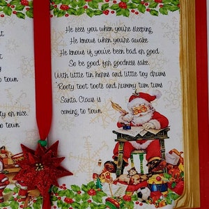 Santa Claus is Coming to Town Display Decor Book - Etsy