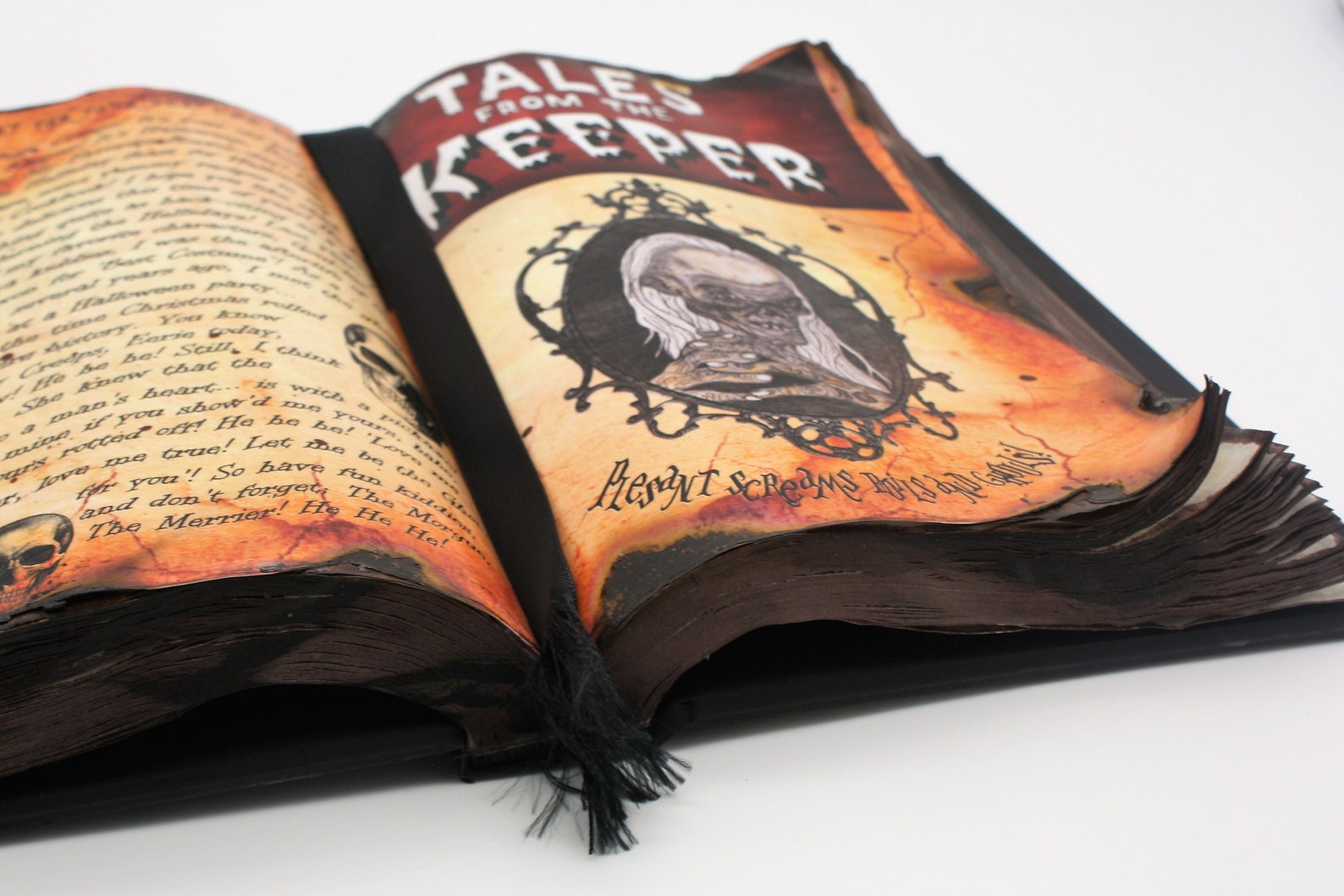 Crypt Keeper Spooky Halloween Book Decor - Etsy
