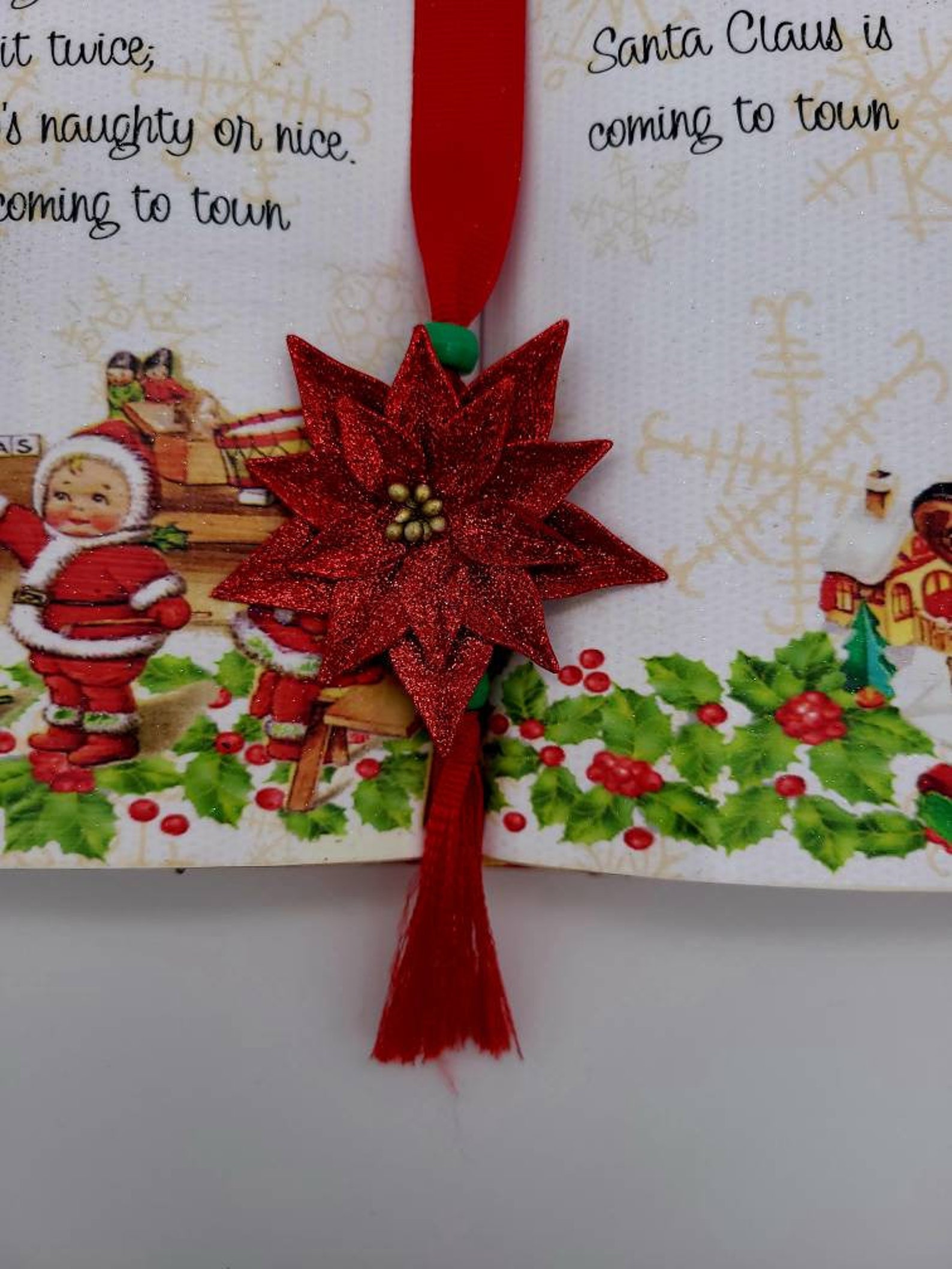 Santa Claus is Coming to Town Display Decor Book - Etsy