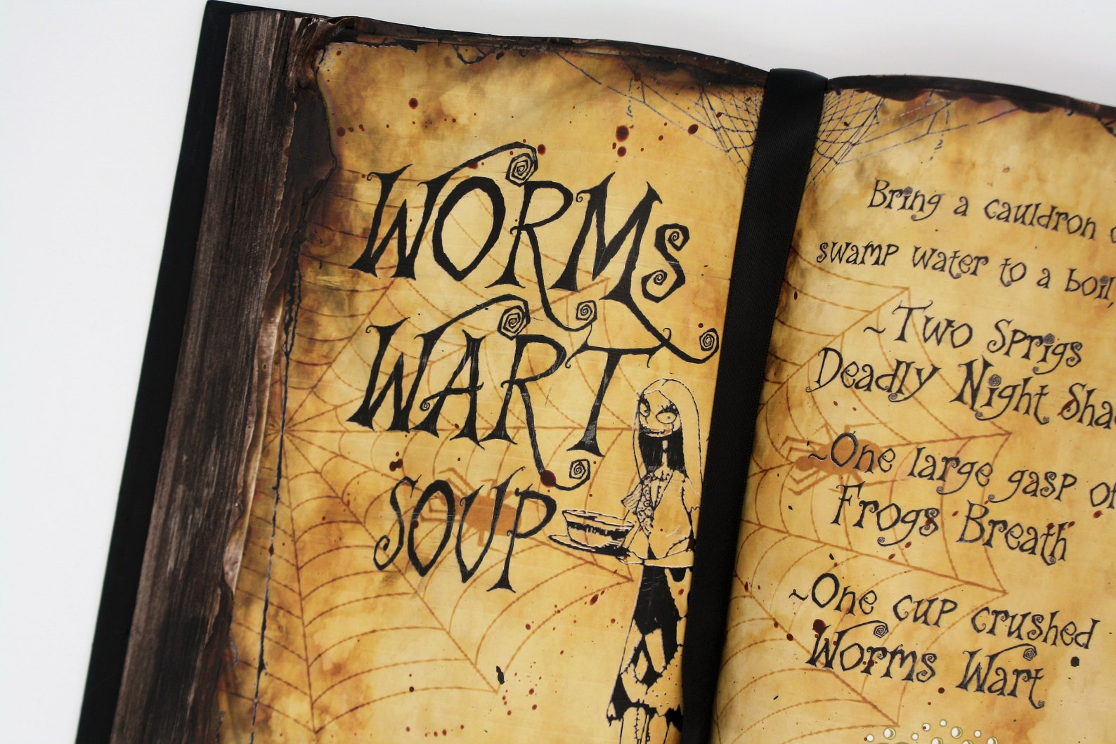 Worms Wart Soup Spell Book Nightmare Before Christmas Inspired - Etsy