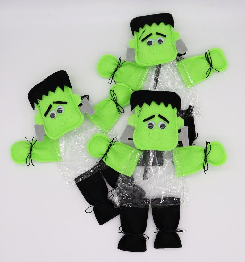 Frankenstein Monster Candy Treat Bags (set of 3) - Etsy