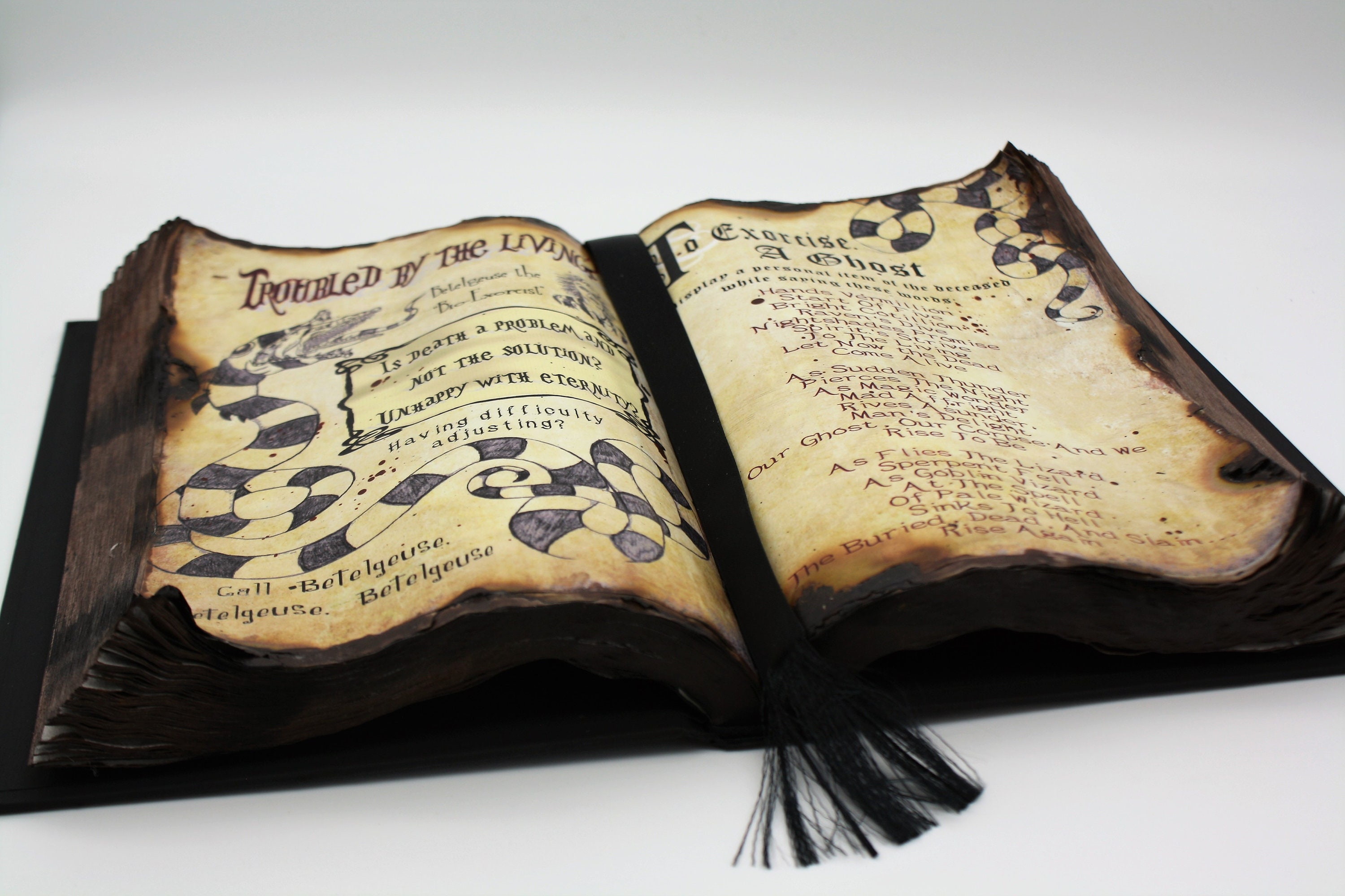 Beetlejuice Inspired Spell Book - Etsy