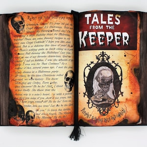 Crypt Keeper Spooky Halloween Book Decor - Etsy