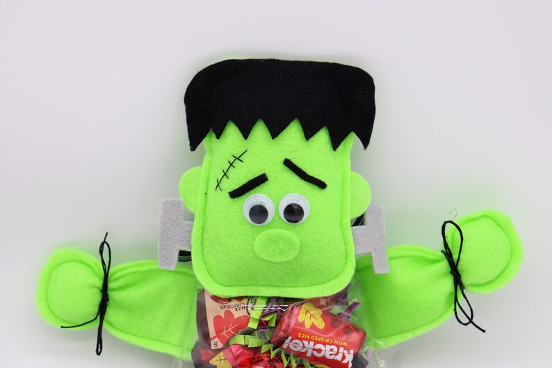 Frankenstein Monster Candy Treat Bags (set of 3) - Etsy
