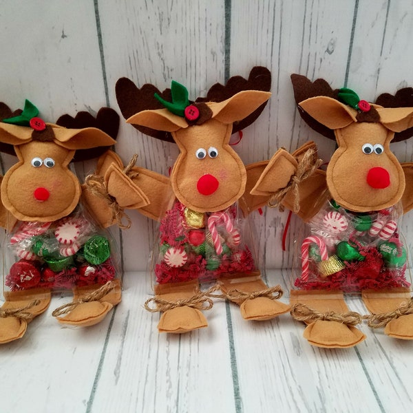 Reindeer Treat Bags - Etsy